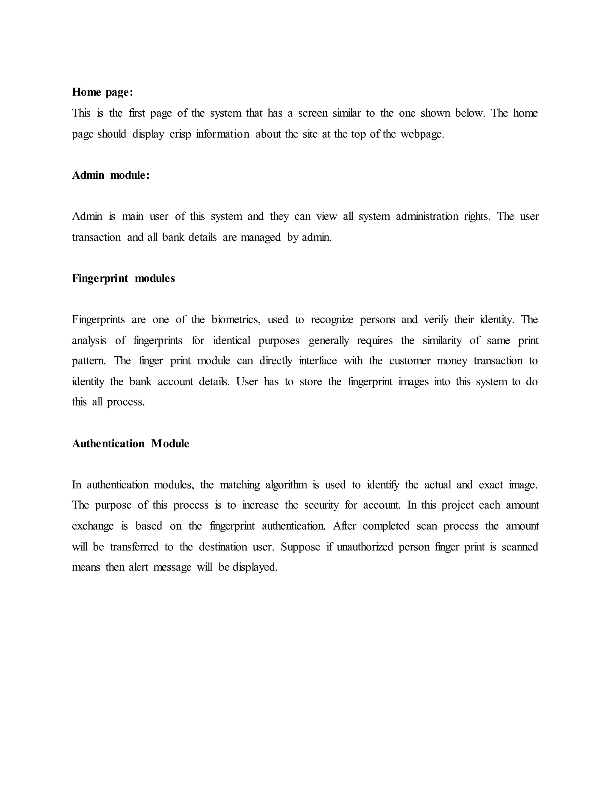 ATM Fingerprint.docx | Databases | Computer Software and Applications