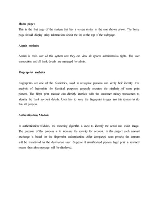 ATM Fingerprint.docx | Databases | Computer Software and Applications