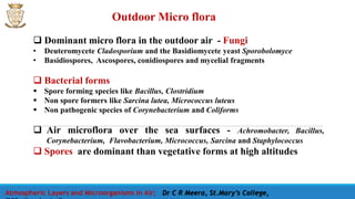 Atmospheric layers & microbes in air | PPTX | Indoor Environmental ...
