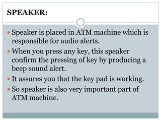 Atm machine | PPTX