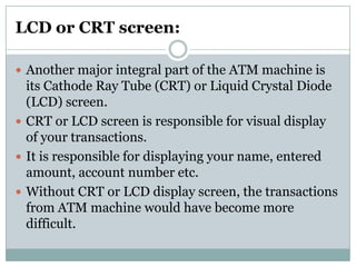 Atm machine | PPTX