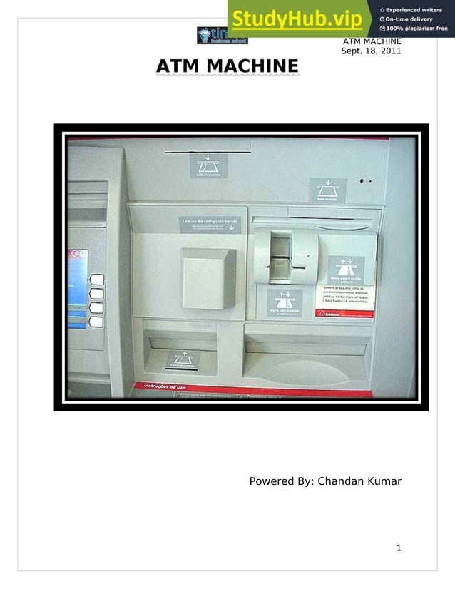 ATM MACHINE | PDF