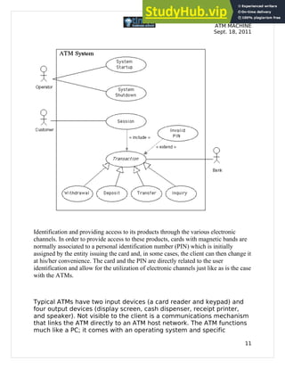 ATM MACHINE | PDF