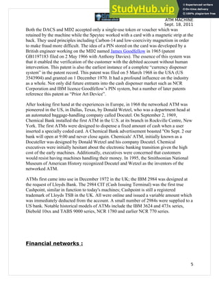 ATM MACHINE | PDF