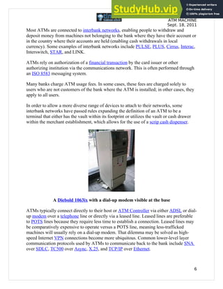 ATM MACHINE | PDF