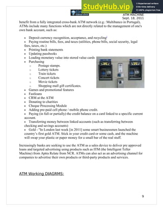 ATM MACHINE | PDF
