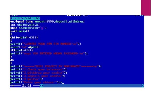 ATM Machine Presentation1.pptx ih my p j | PPT