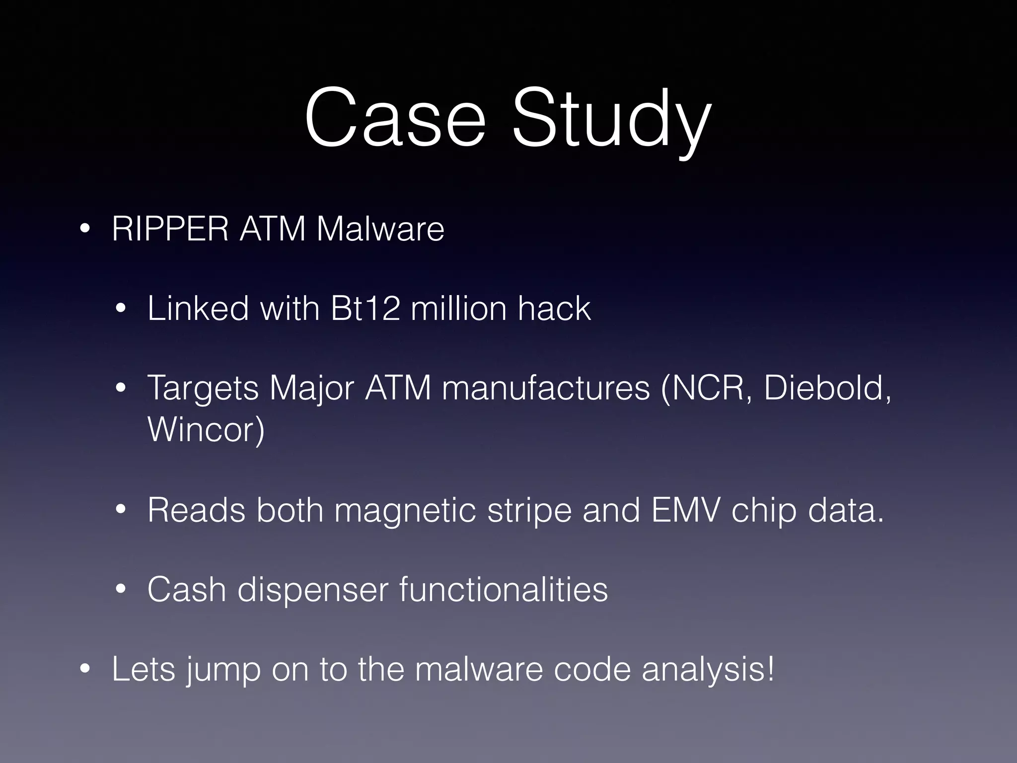 ATM Malware: Understanding the threat | PPT