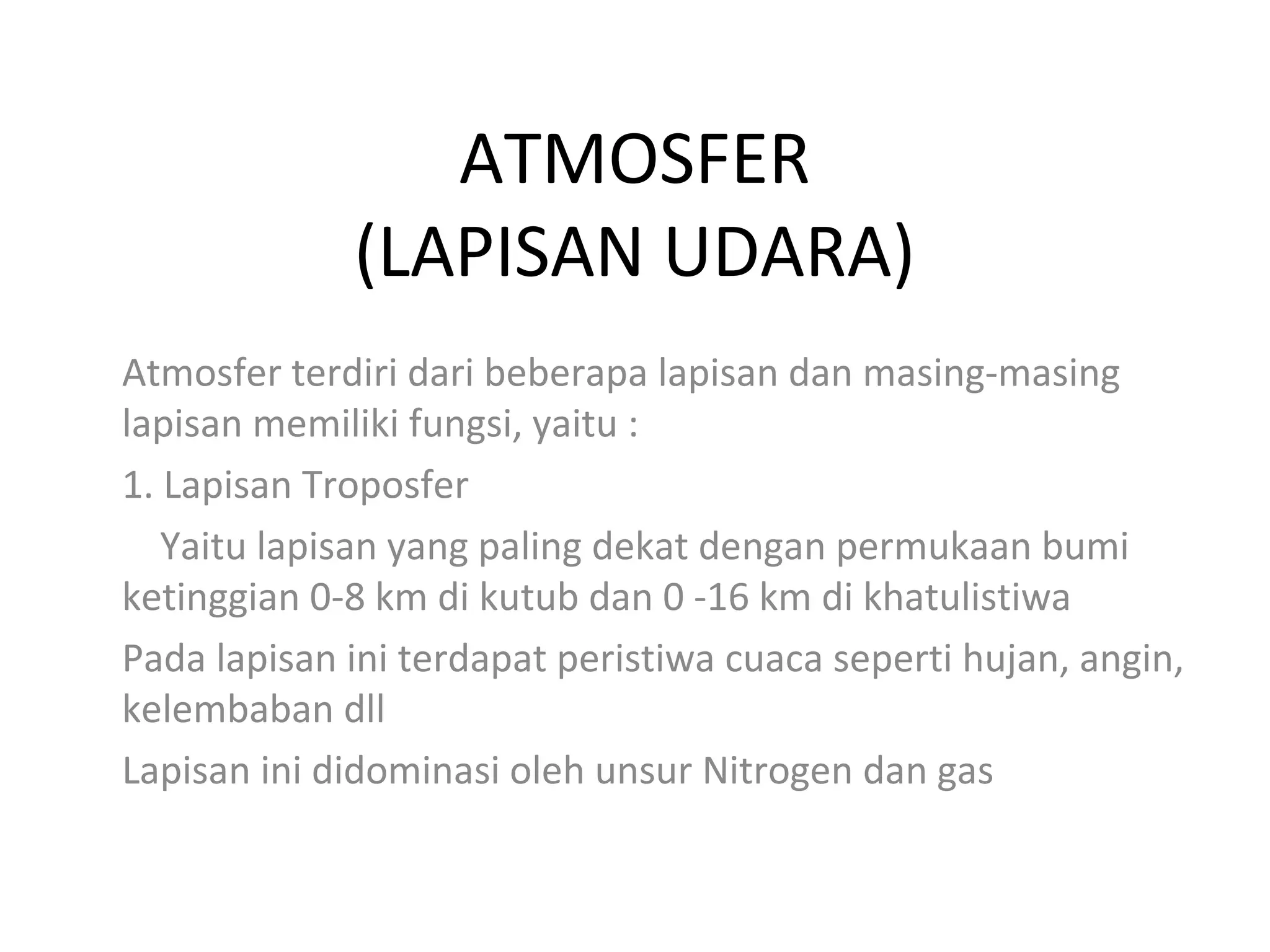 ATMOSFER GEOGRAFI SMA KLS 10 | PPT