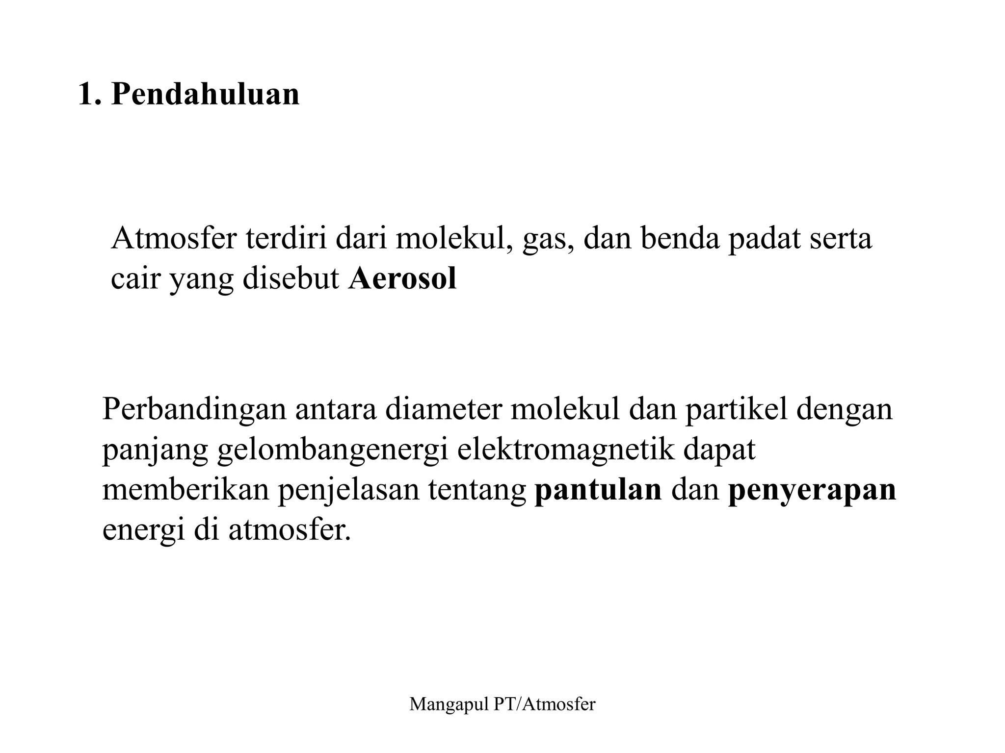 Materi lapisan udara bumi itu atmosfer.ppt