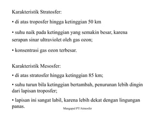 Materi lapisan udara bumi itu atmosfer.ppt