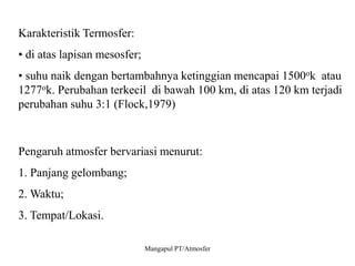Materi lapisan udara bumi itu atmosfer.ppt