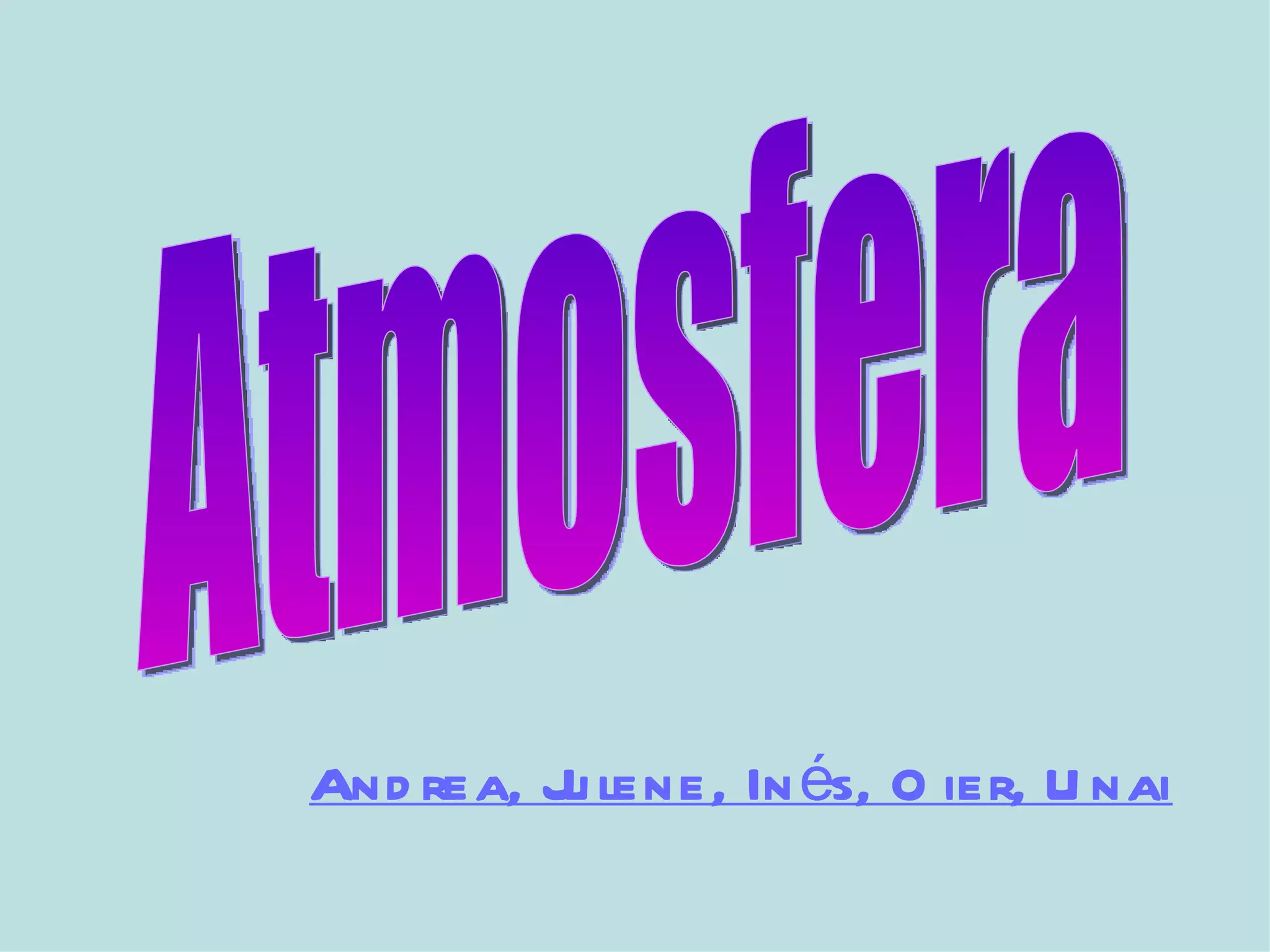 Atmosfera | PPT