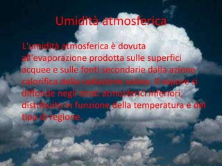 Atmosfera Matteo Contoli | PPTX | Weather | Science