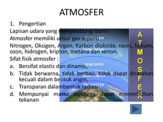 Atmosfer dan hidrosfer | PPTX