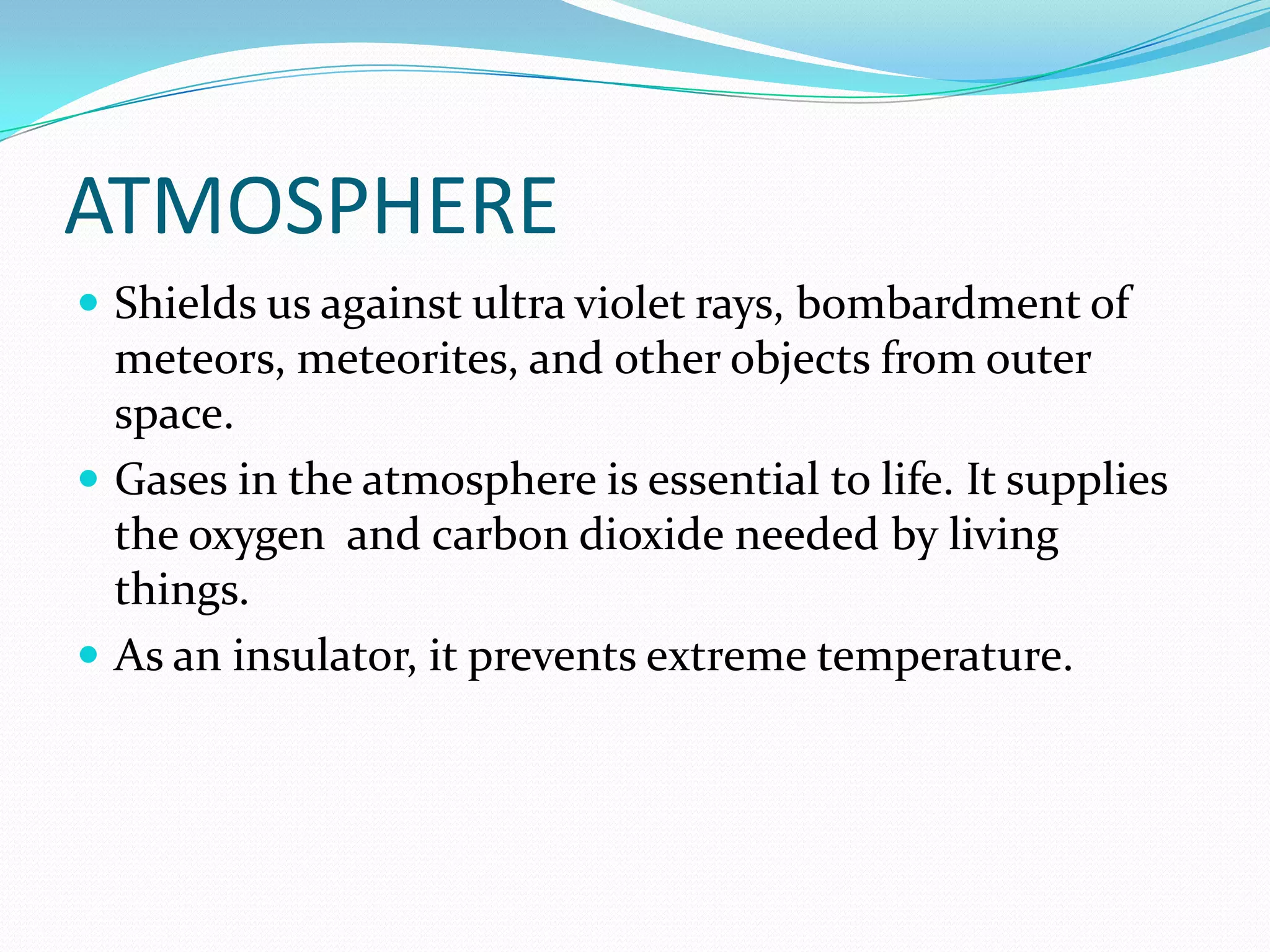 The Earth's Atmosphere | PPTX | Geography | Science