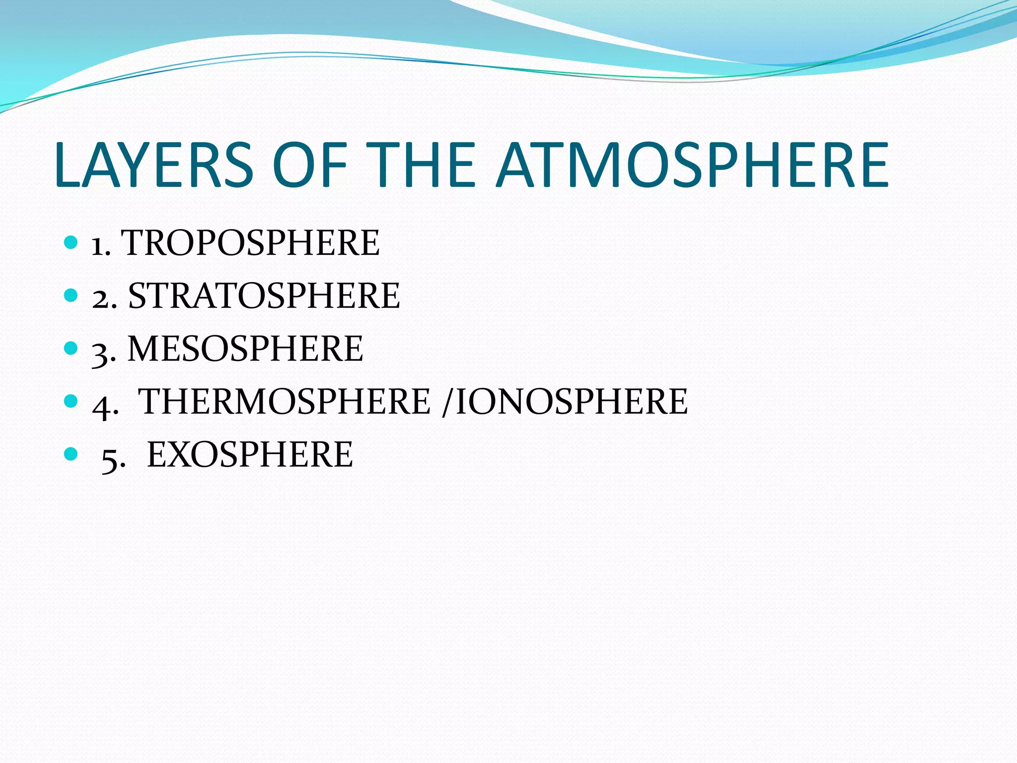 The Earth's Atmosphere | PPT