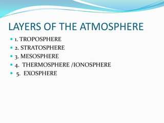 The Earth's Atmosphere | PPTX | Geography | Science