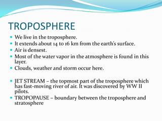 The Earth's Atmosphere | PPTX | Geography | Science