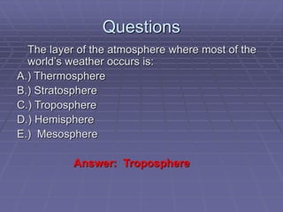 Atmosphere science 7 quarter 4 ......... | PPT