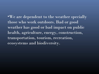 Atmosphere and weather | PPT