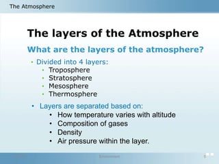 Atmosphere ppt | PPTX
