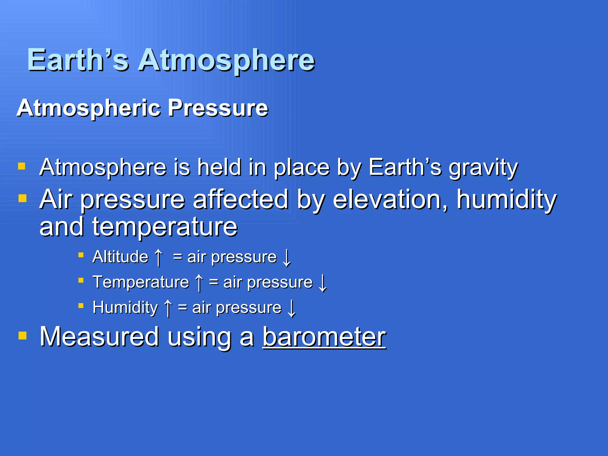 Atmosphere, weather and climate | PPT