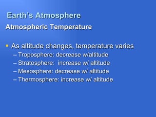 Atmosphere, weather and climate | PPT