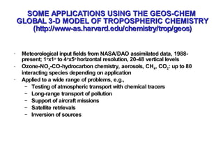 Atmospheric Chemistry Models | PPT