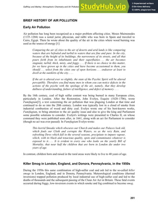 Atmospheric Chemistry And Air Pollution | PDF