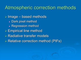 Atmospheric correction | PPTX