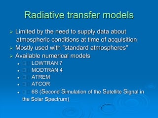 Atmospheric correction | PPTX