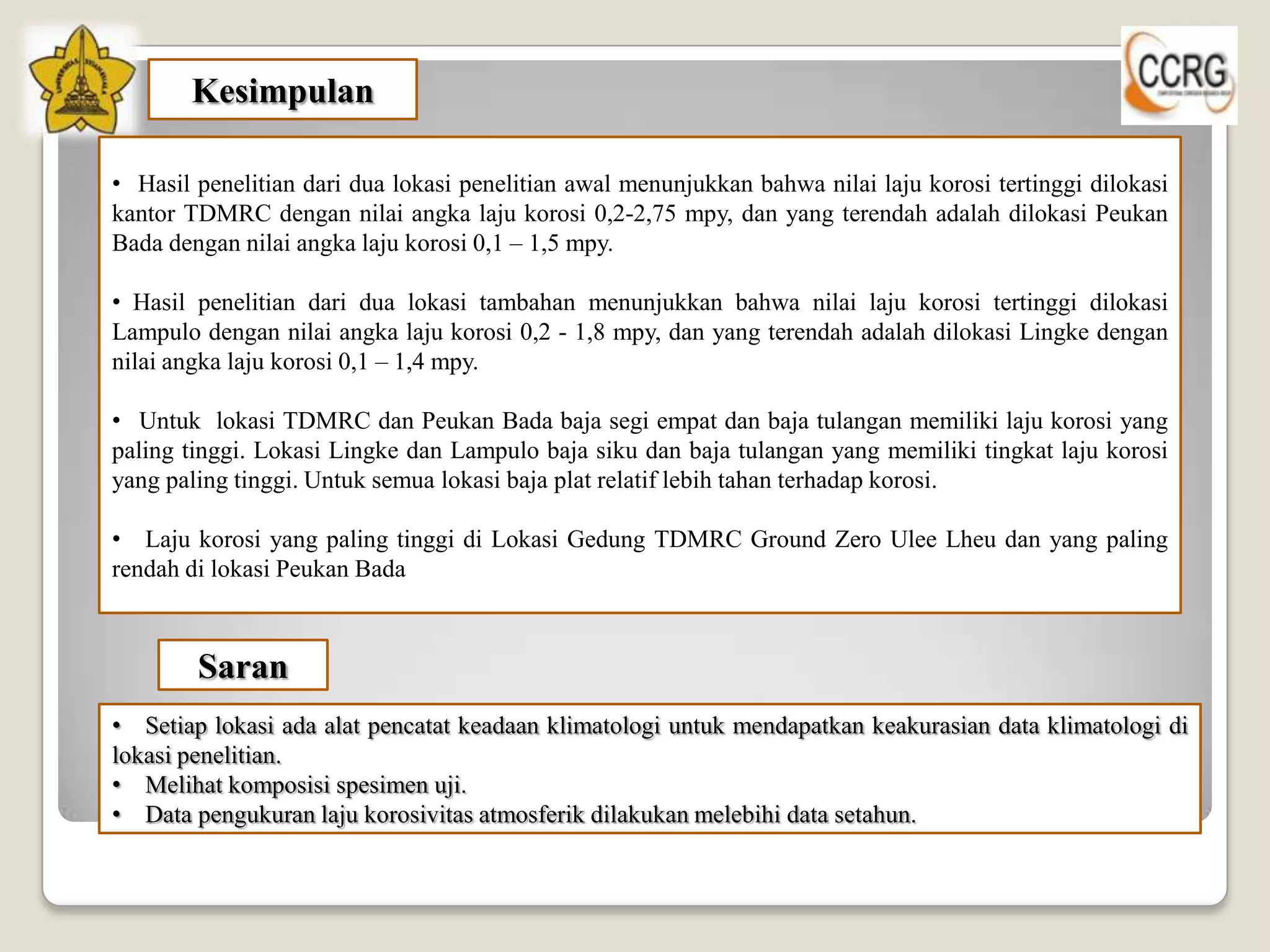 Atmospheric corrosion tga | PPTX