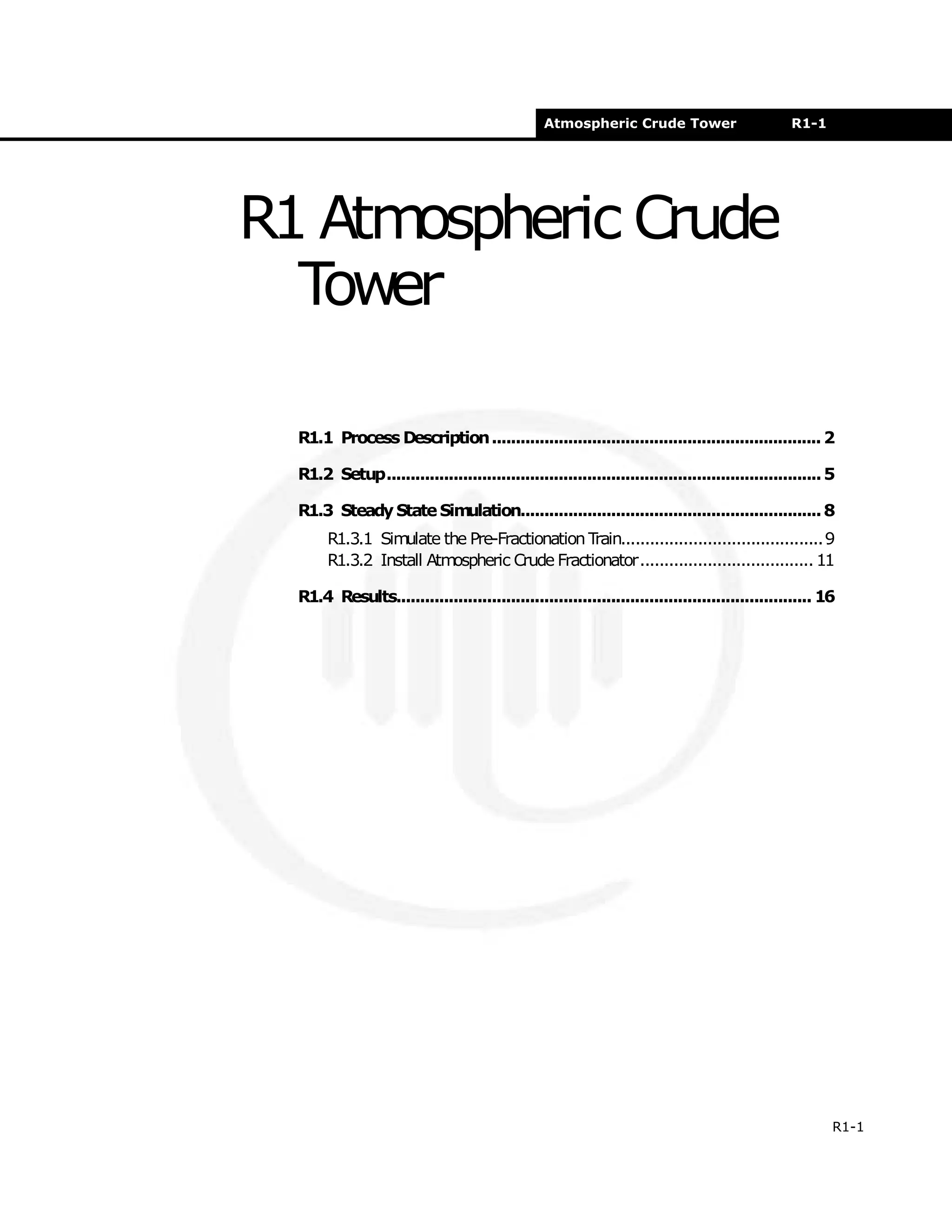 Atmospheric crude tower simulation | PDF