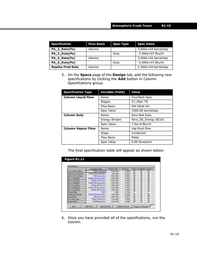Atmospheric crude tower simulation | PDF | Chemistry | Science