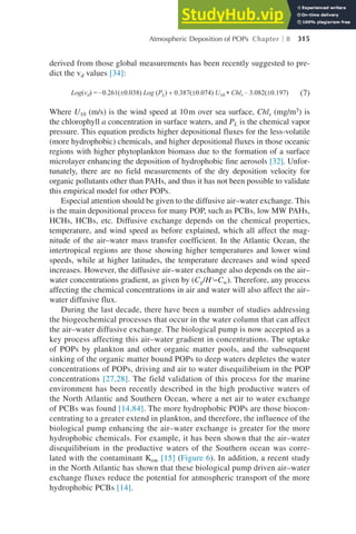Atmospheric Deposition Of POPs Implications For The Chemical Pollution ...