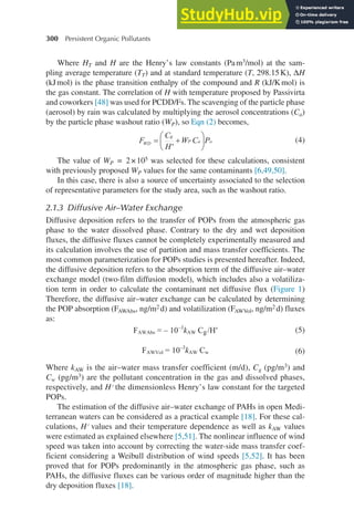 Atmospheric Deposition Of POPs Implications For The Chemical Pollution ...