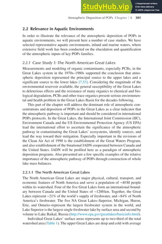 Atmospheric Deposition Of POPs Implications For The Chemical Pollution ...