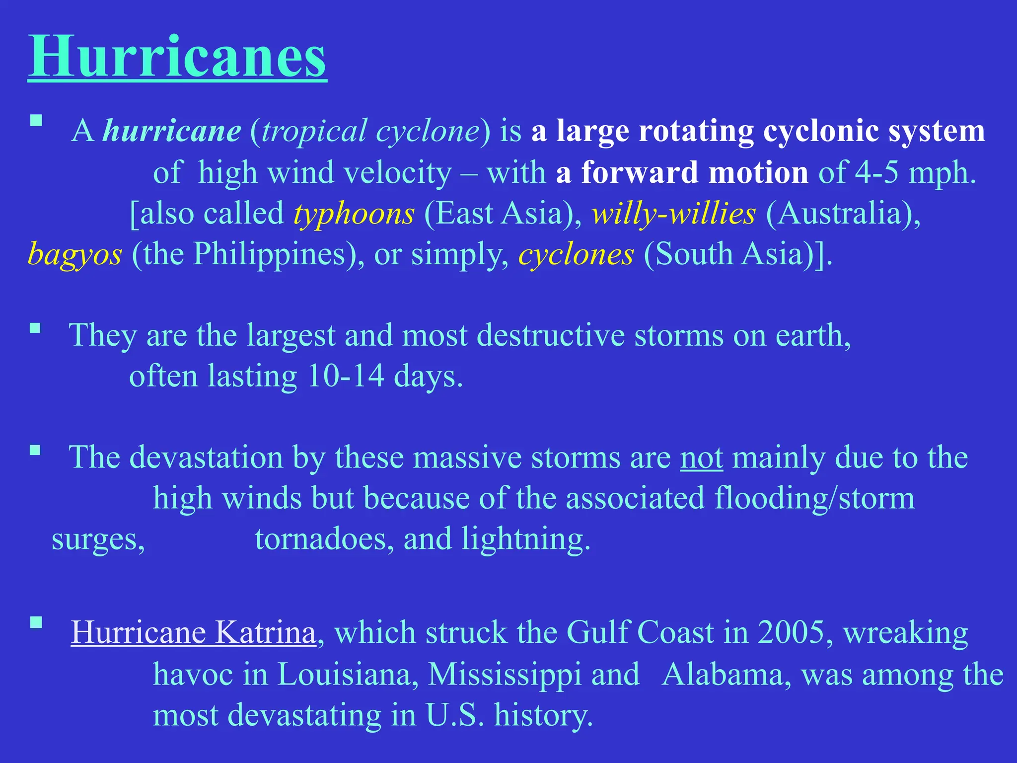 Atmospheric Disturbances Storms and Natural Hazards | PPTX