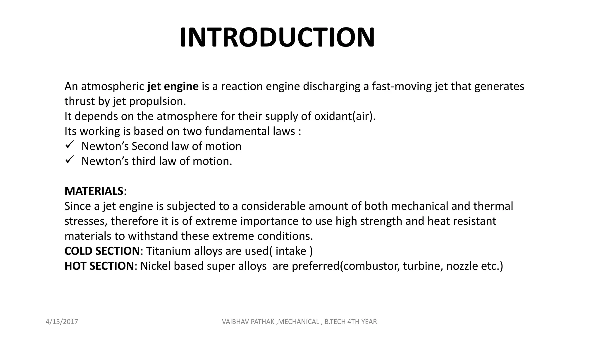 Atmospheric jet engines | PPT