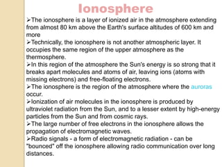 Atmospheric layers of earth | PPT