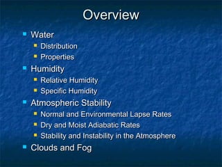 Atmospheric Moisture | PPT