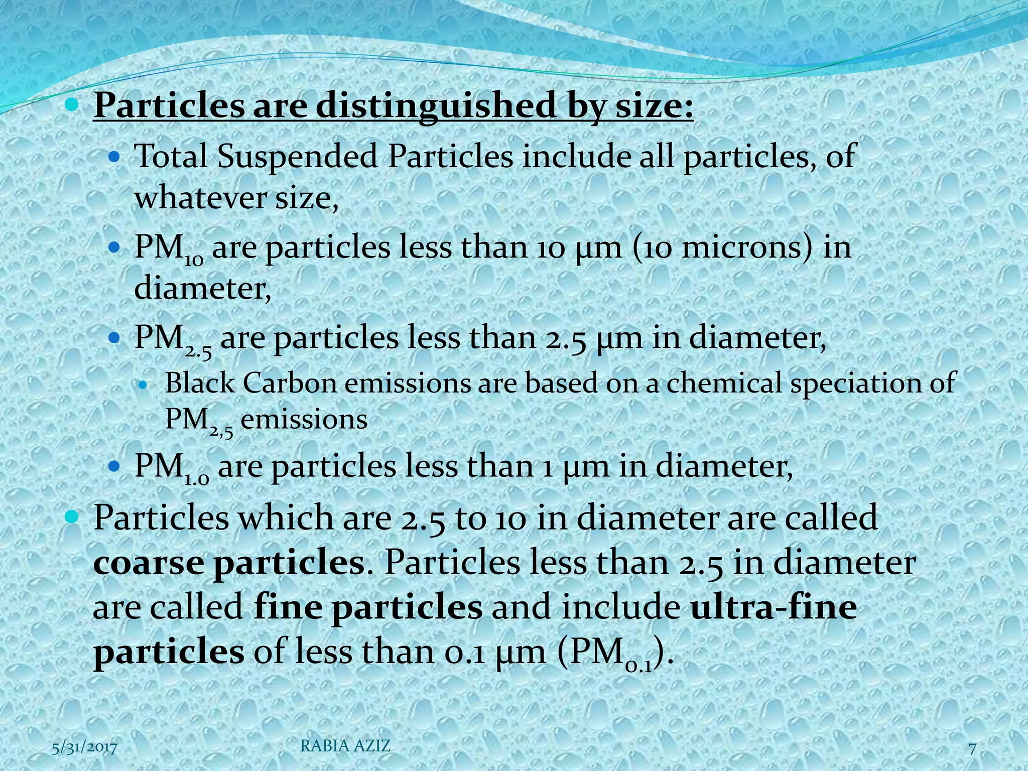Atmospheric particulate matter | PPTX