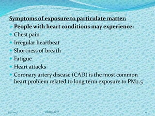 Atmospheric particulate matter | PPTX
