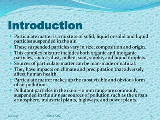Atmospheric particulate matter | PPTX