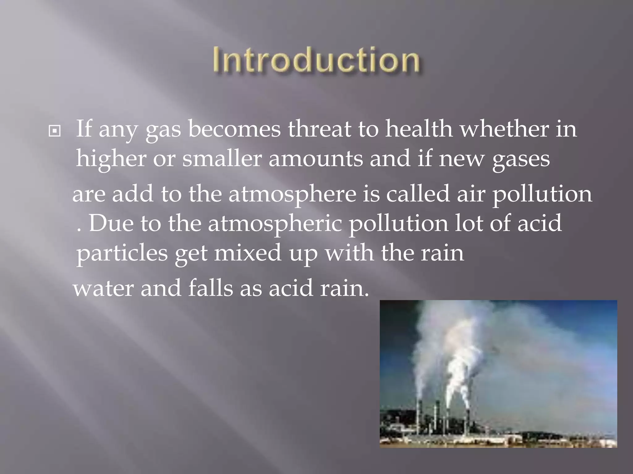 Atmospheric pollution | PPTX | Environment | Science