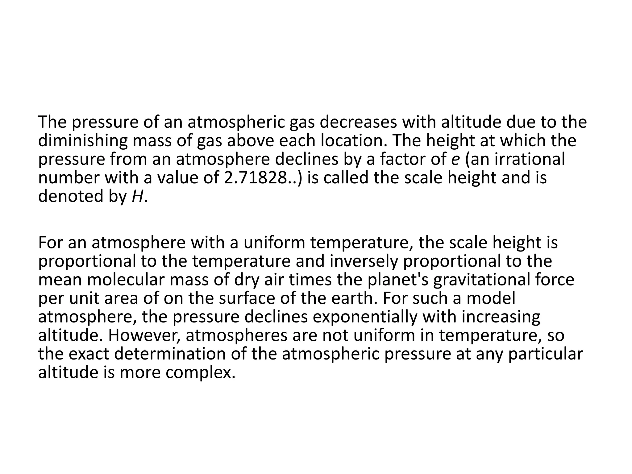 Atmospheric pressure and Atmospheric Temperature | PPTX