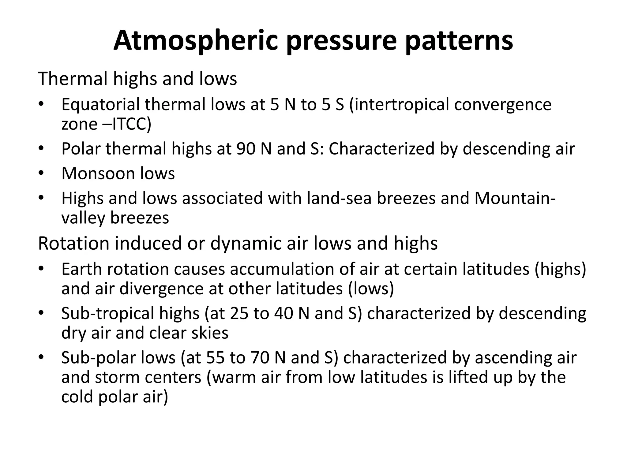 Atmospheric Pressure and Winds | PPTX