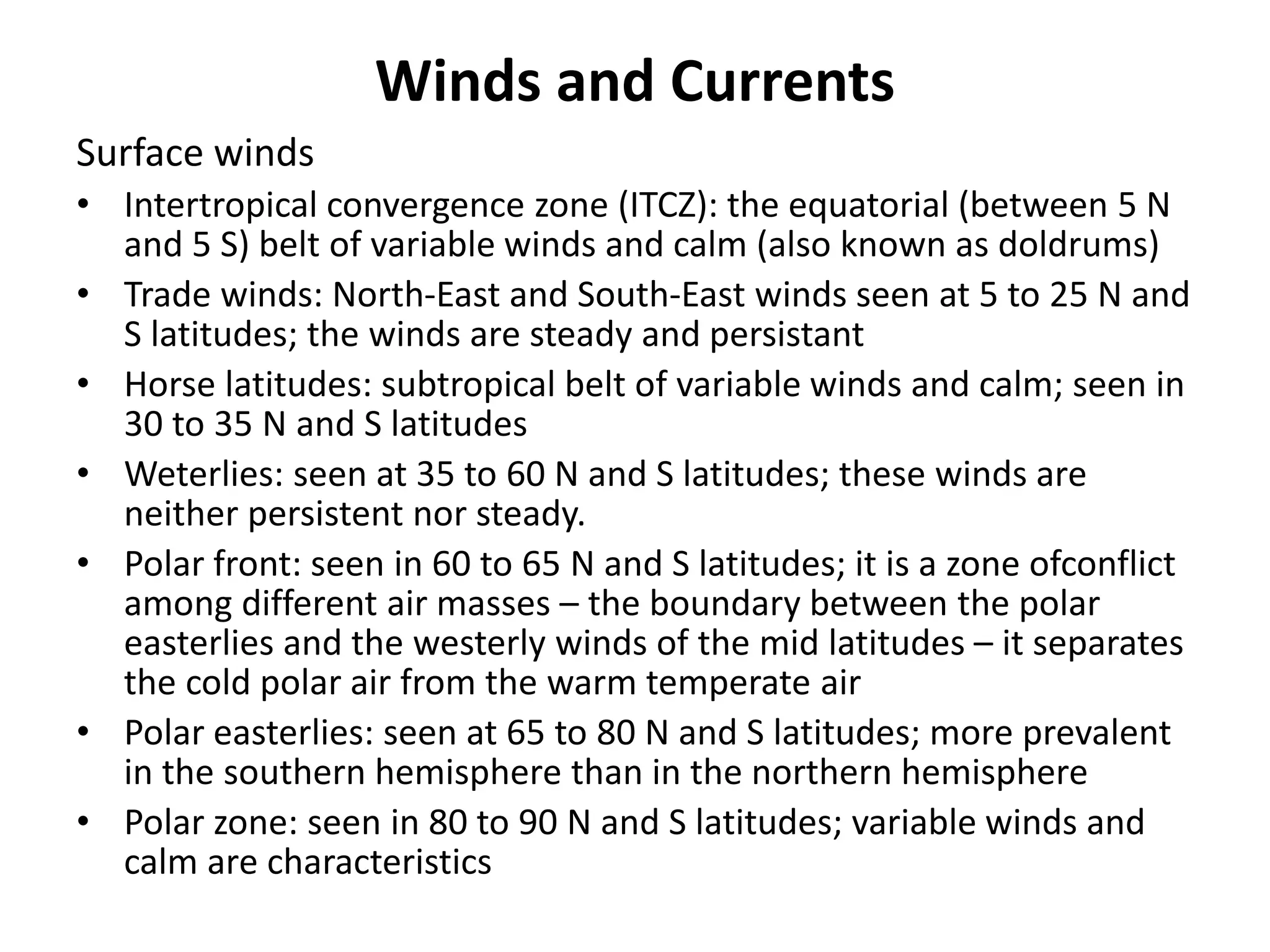 Atmospheric Pressure and Winds | PPTX