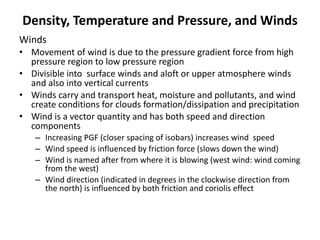 Atmospheric Pressure and Winds | PPTX